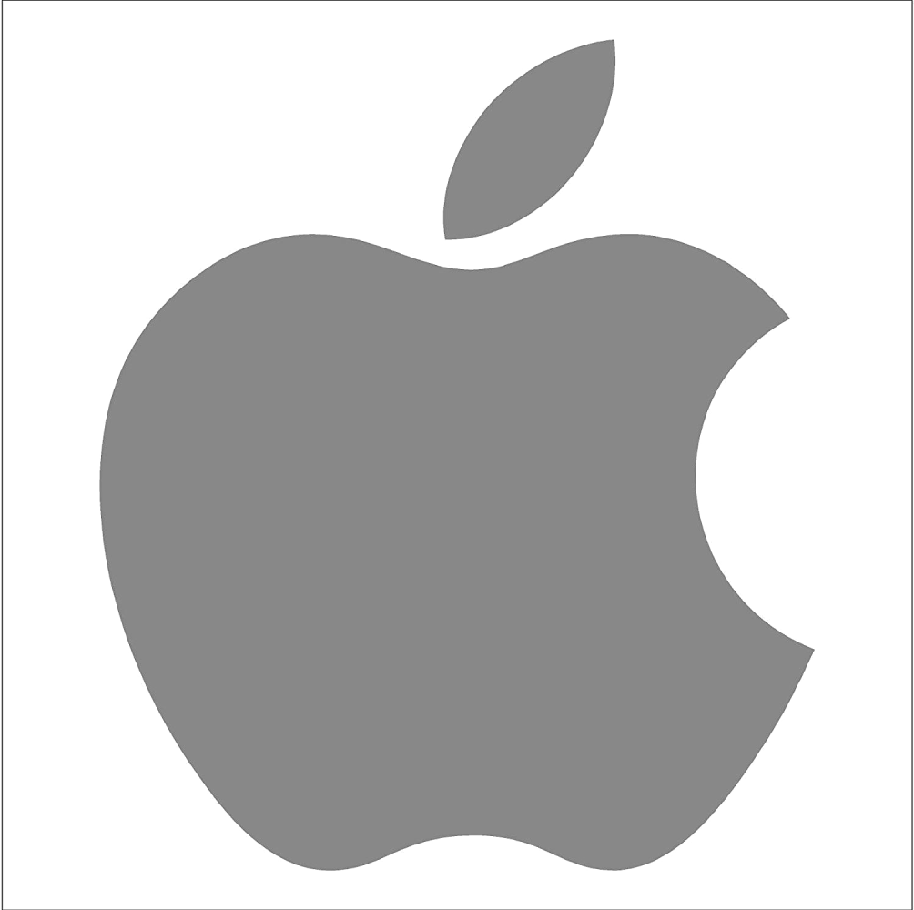 Apple Logo On Grey